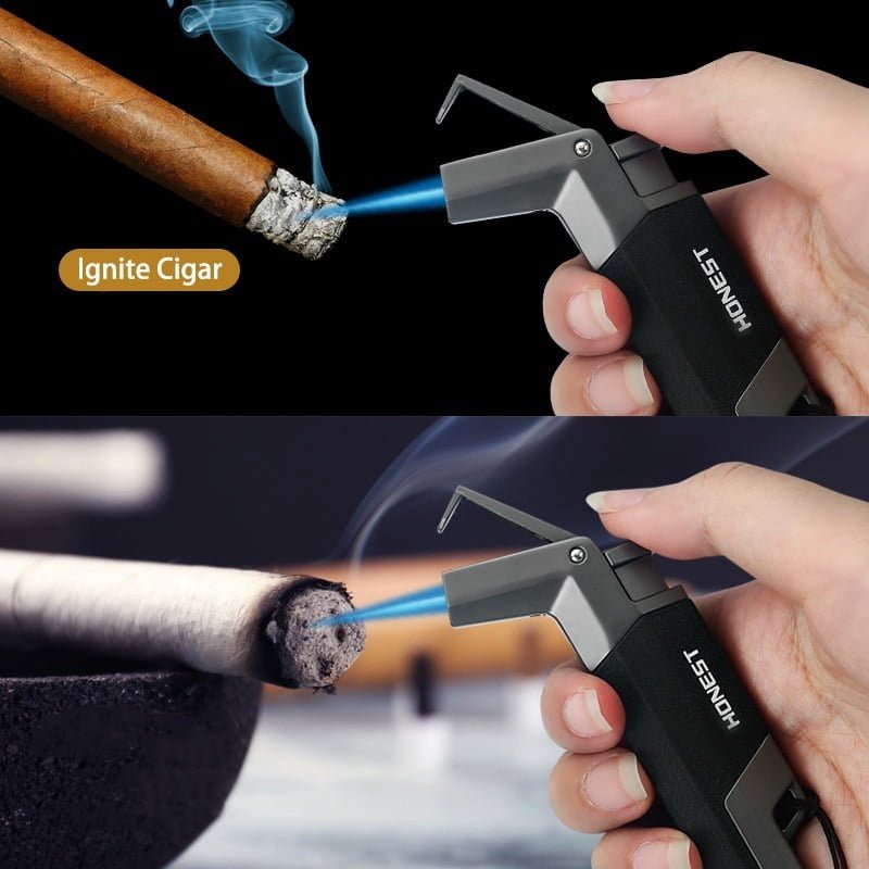 Honest Butane Gas Lighter Windproof Flame Torch - Lighters For Men ...