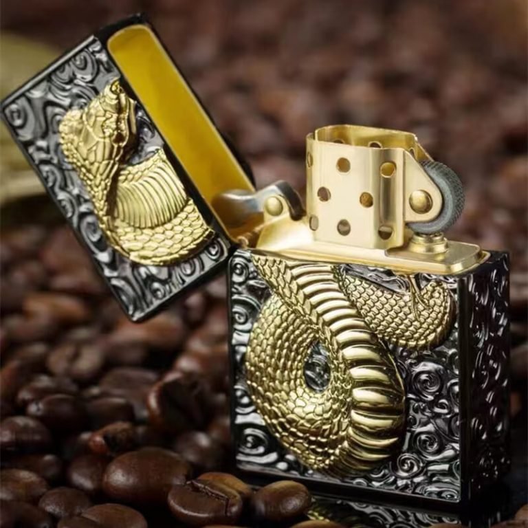 ZORRO Snake Emboss Kerosene Lighter Heavy Armor Design Torch
