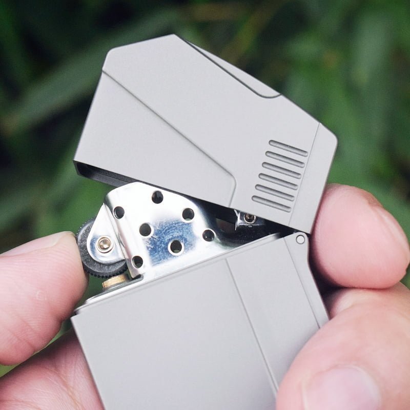 Premium Square Box EDC Titanium Lighter | Windproof Tool