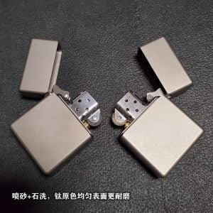 Durable EDC Titanium Alloy Square Box Lighter – Windproof, Portable ...