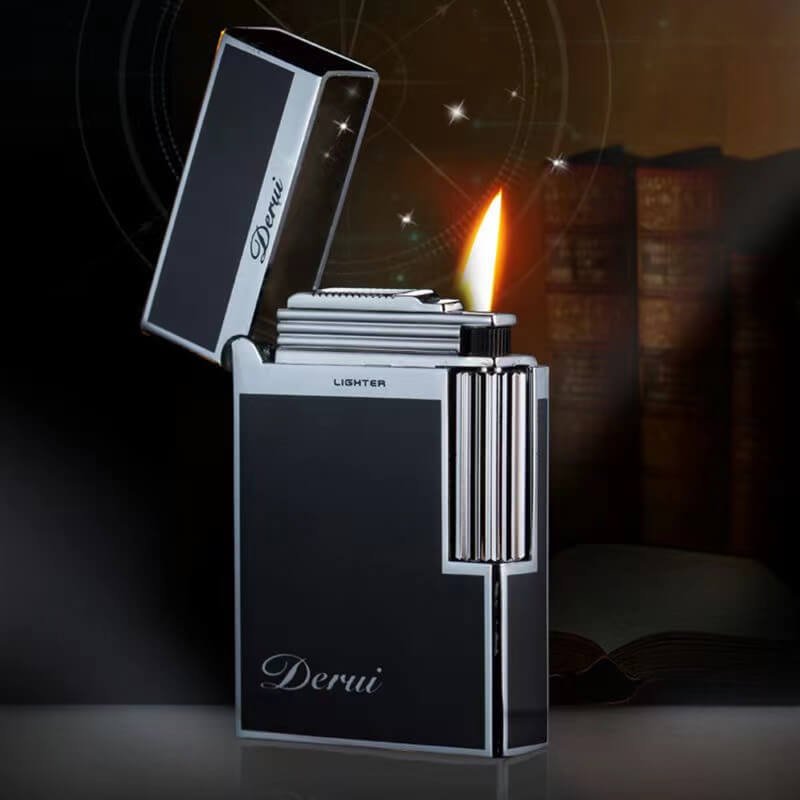 Genuine Steel Tone Loud Gas Inflatable Open Flame Lighter - Lighters ...