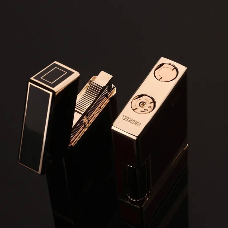 Genuine Steel Tone Loud Gas Inflatable Open Flame Lighter - Lighters ...